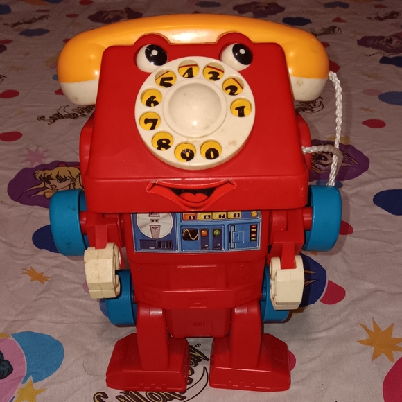 Vintage | Other | 985 Transformers Playmate Red Dial Phone Vintage 8s ...